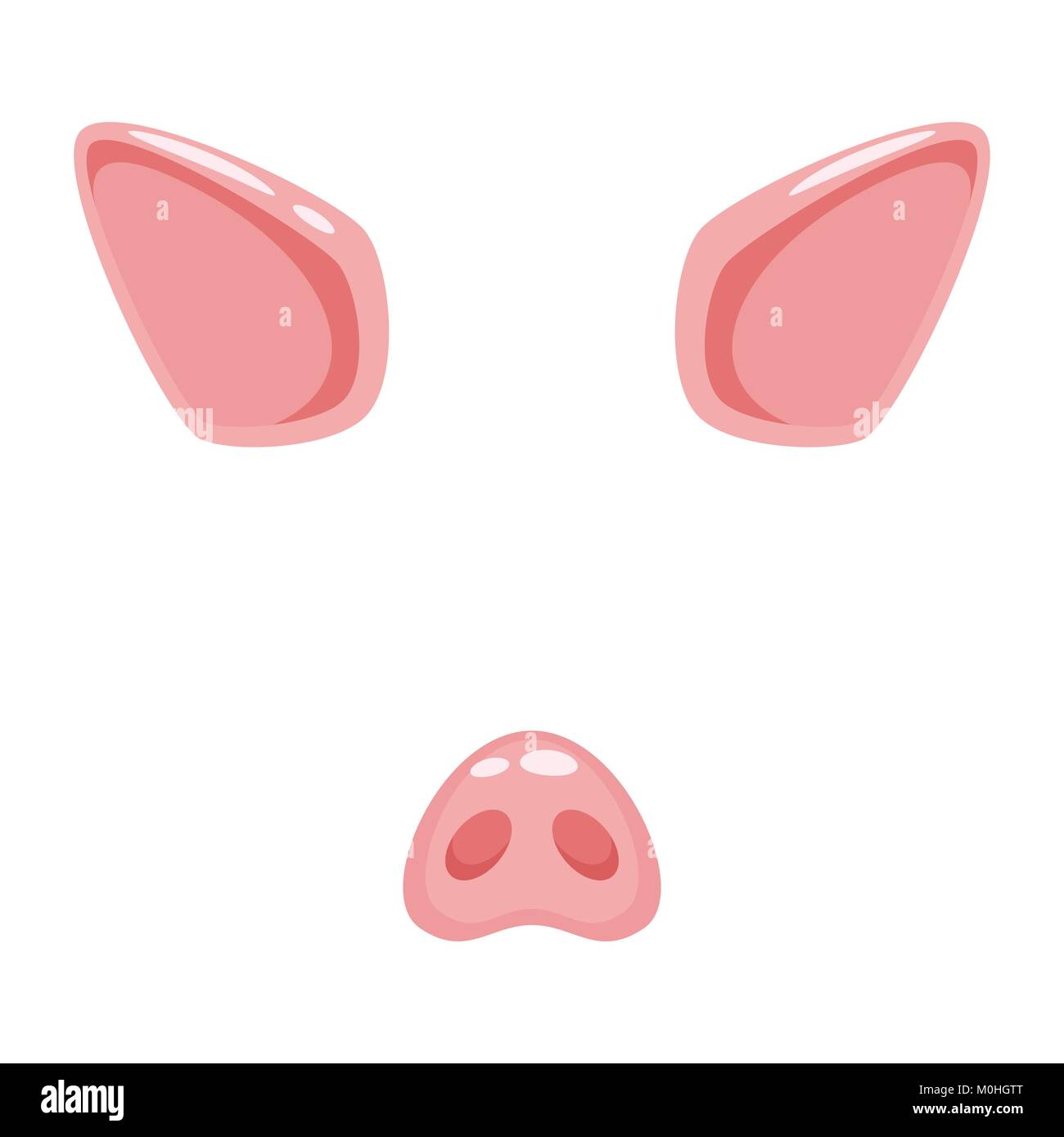 Pink face animal Stock Vector Images - Alamy
