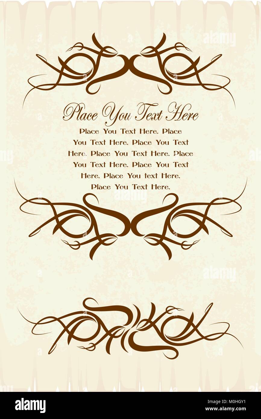 Elegant texts frames Stock Vector Image & Art - Alamy