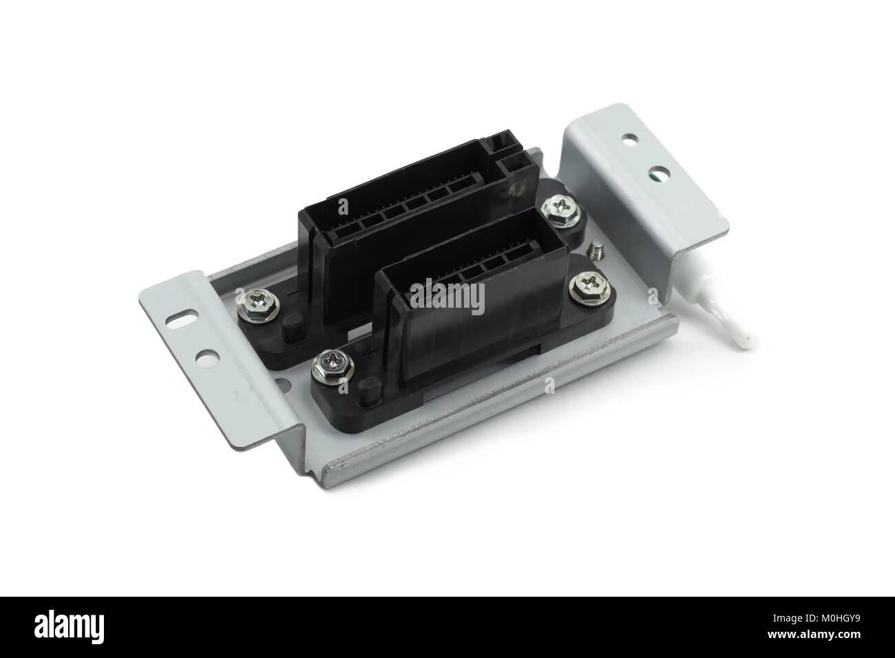 Electric connector, signal connector with bracket isolated on white ...