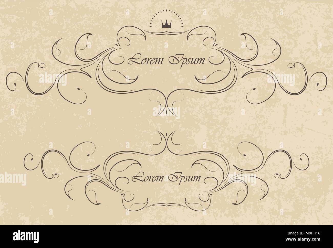 Decorative frame with crown Stock Vector Image & Art - Alamy