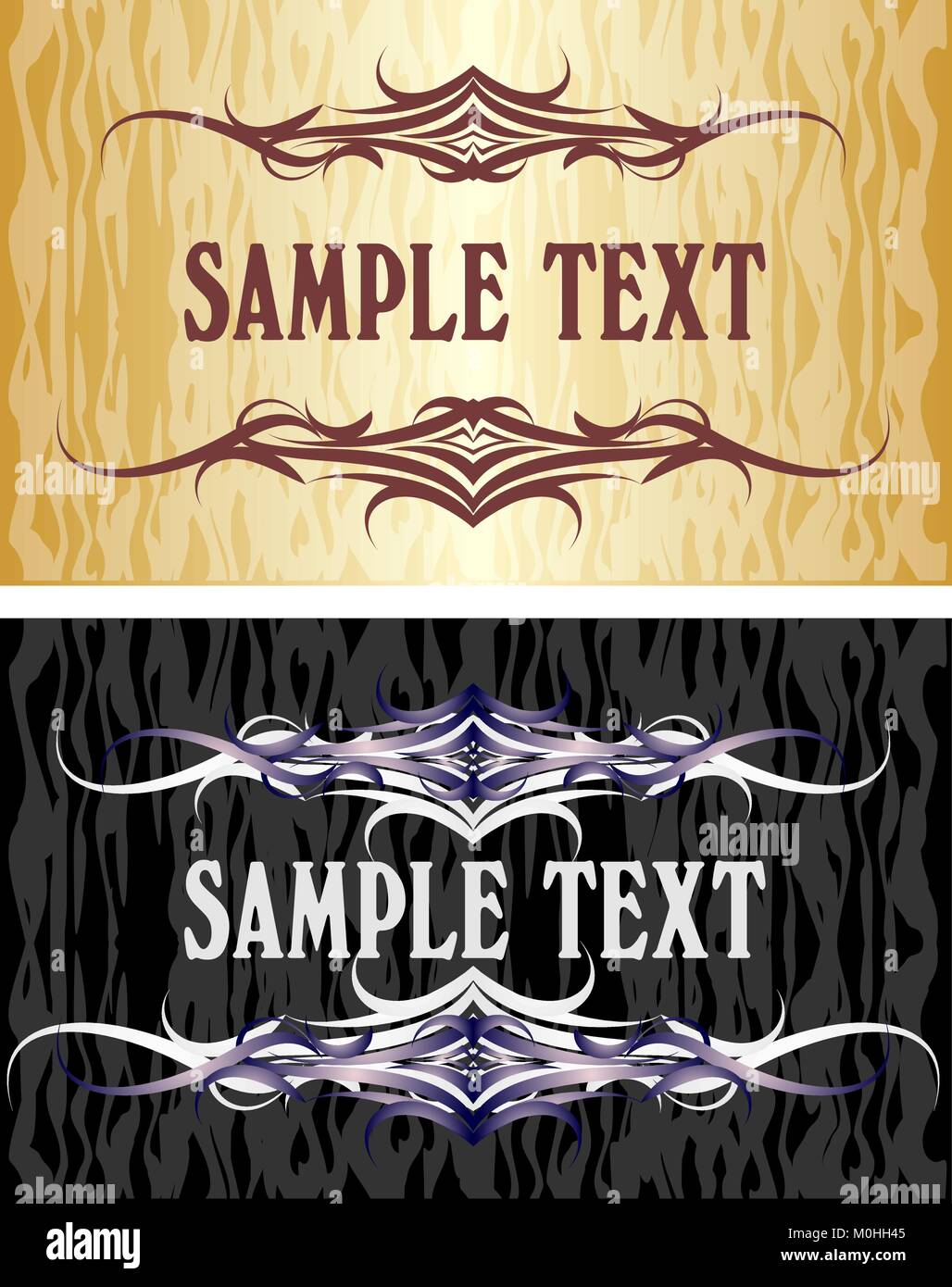 Pair of elegant texts frames Stock Vector Image & Art - Alamy