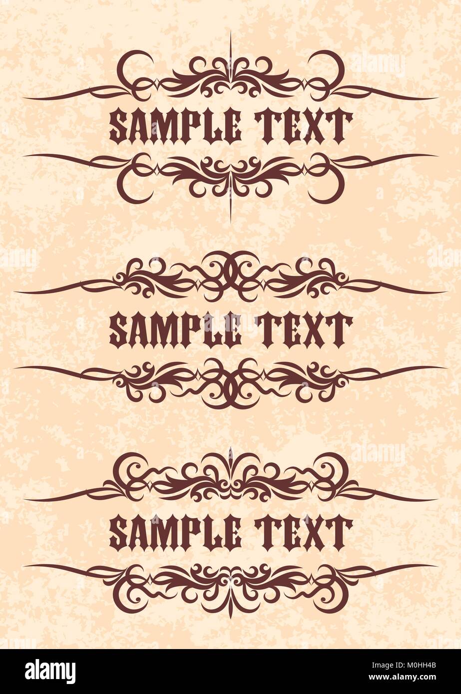 vintage texts frame Stock Vector Image & Art - Alamy
