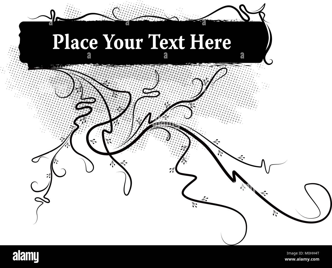 abstract floral background for text Stock Vector Image & Art - Alamy