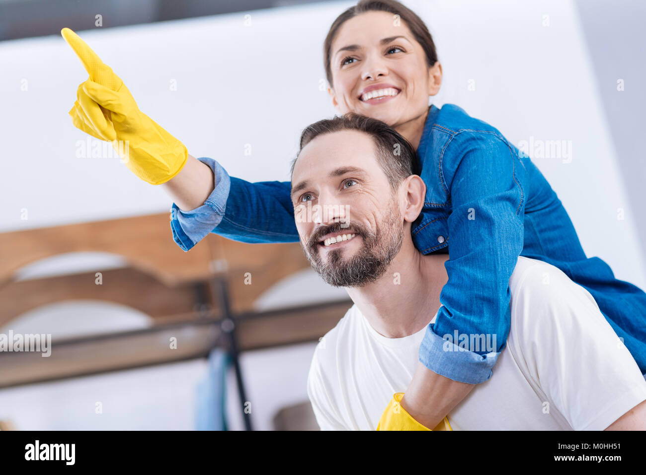 Loving sweet couple joking together Stock Photo - Alamy