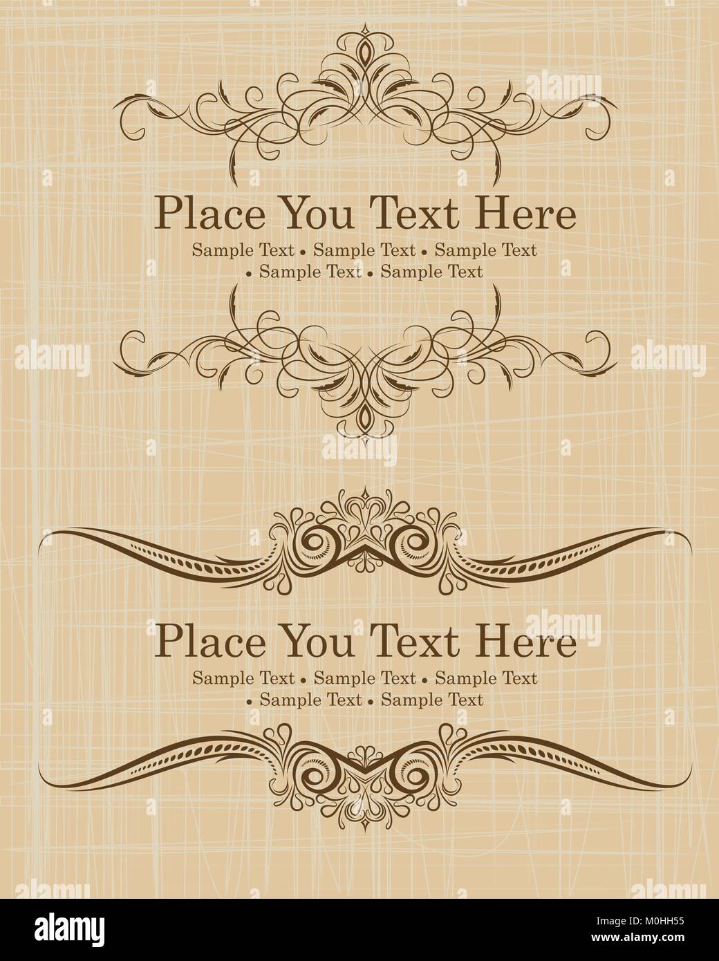 Vintage frames for text Stock Vector Image & Art - Alamy
