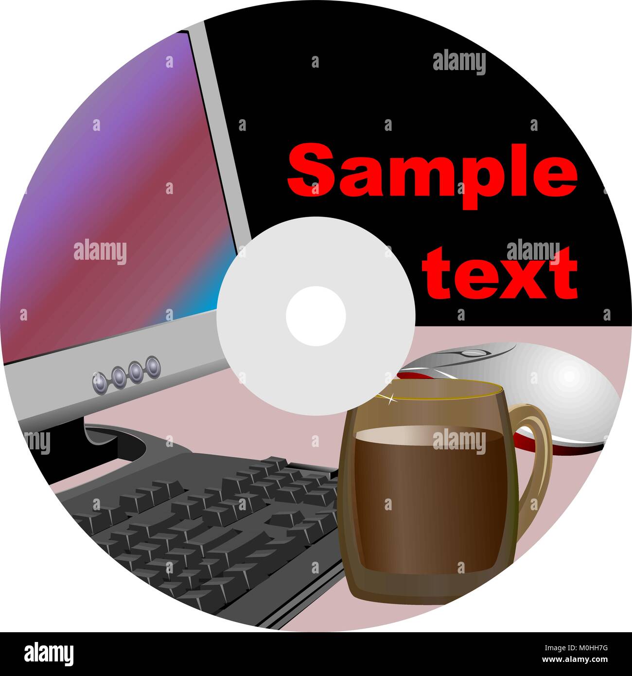 abstract cover cd (vector illustration Stock Vector Image & Art - Alamy