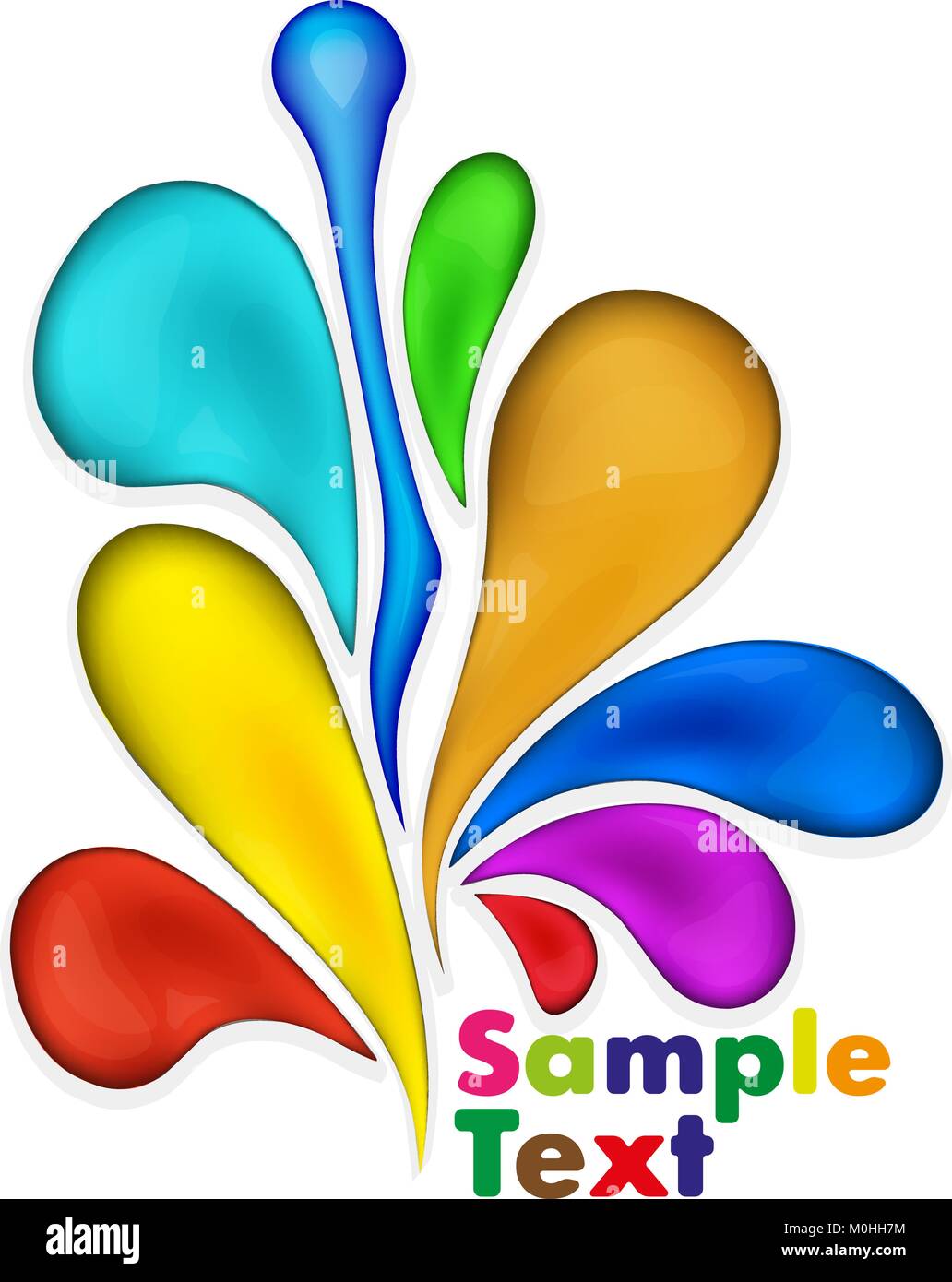 Set of colorful blots Stock Vector Image & Art - Alamy