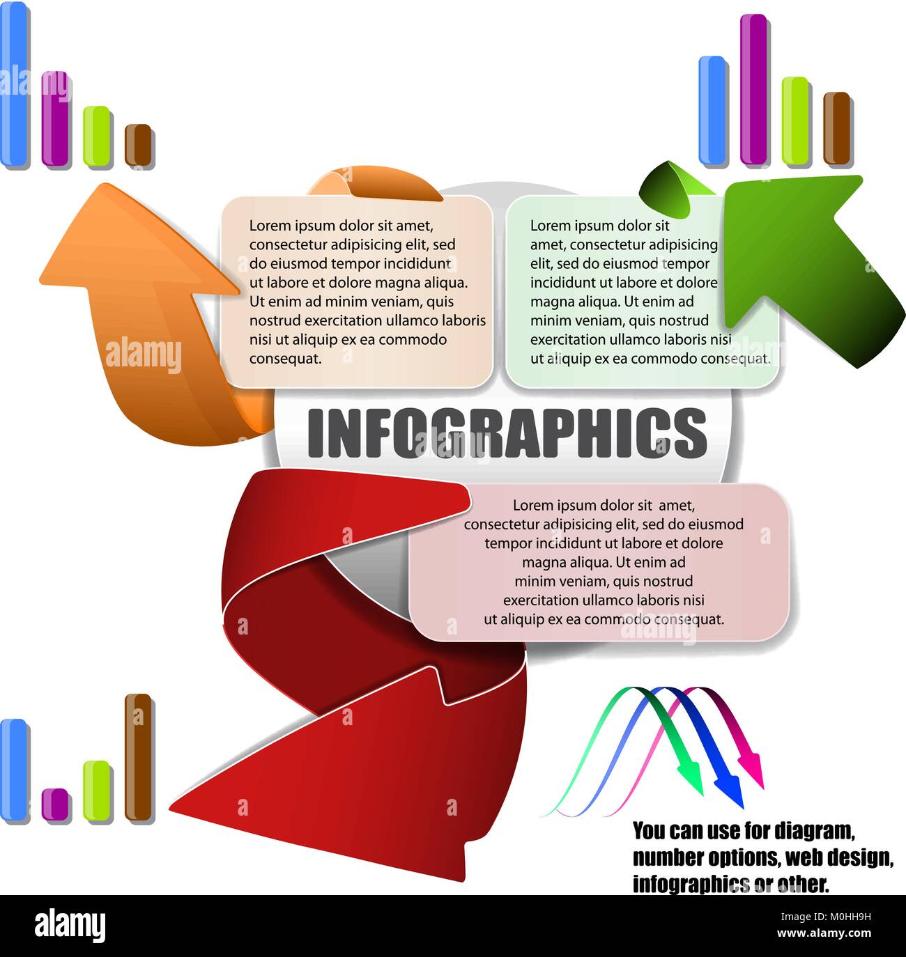 Modern diagrams layout set hi-res stock photography and images - Alamy