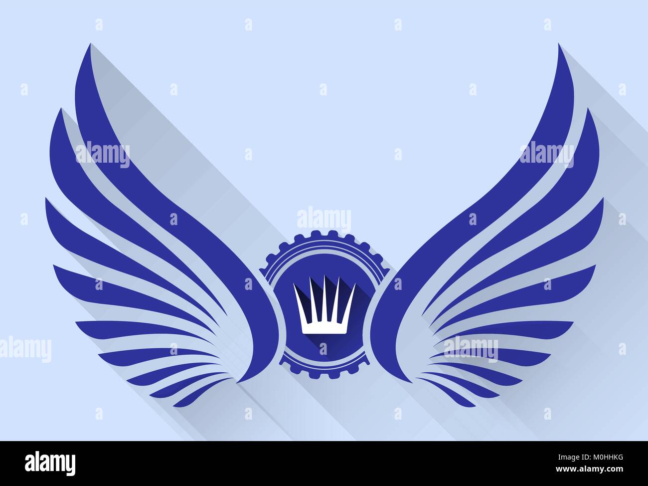 Wings crown Stock Vector Images - Alamy