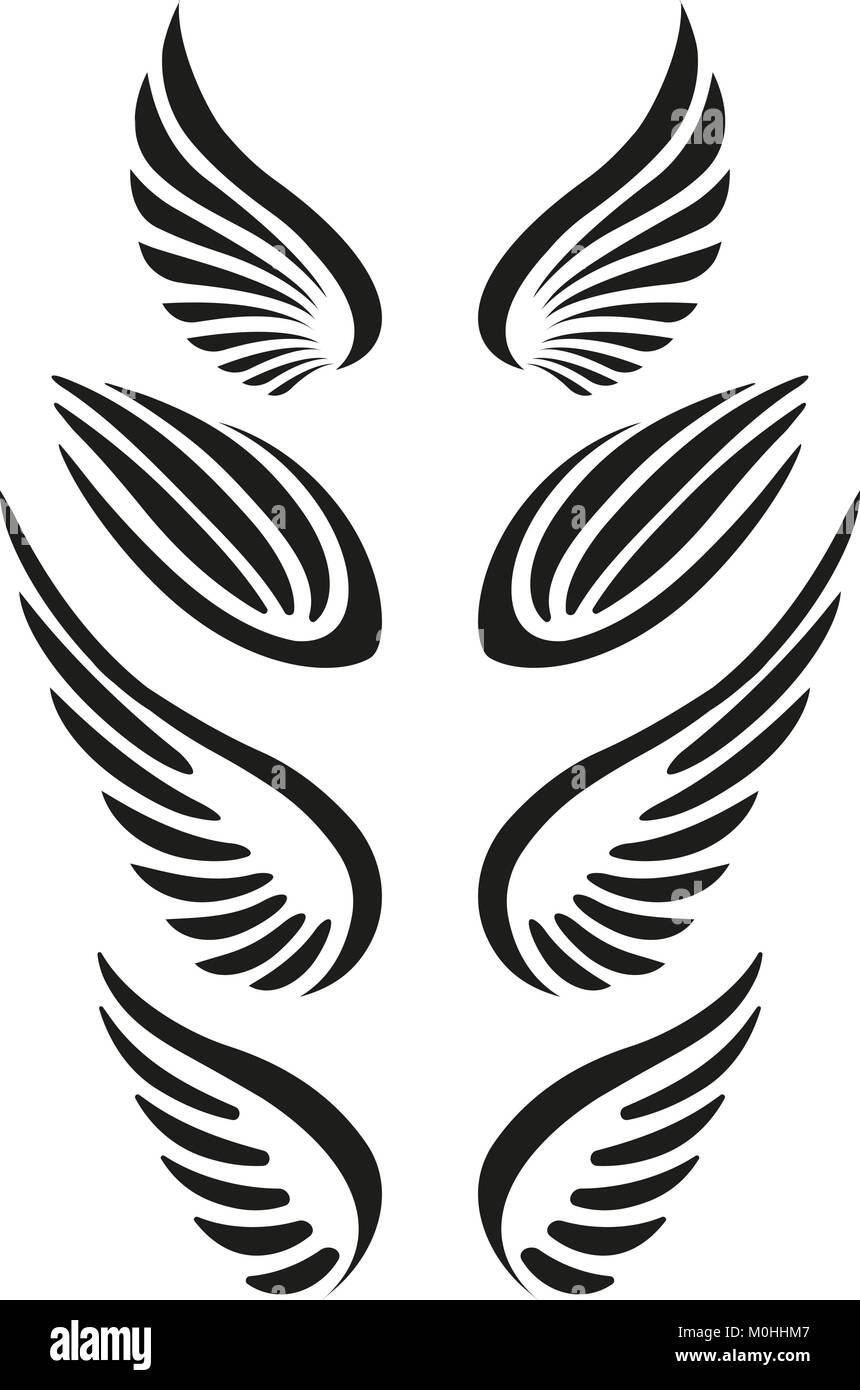 Vector wings hi-res stock photography and images - Alamy