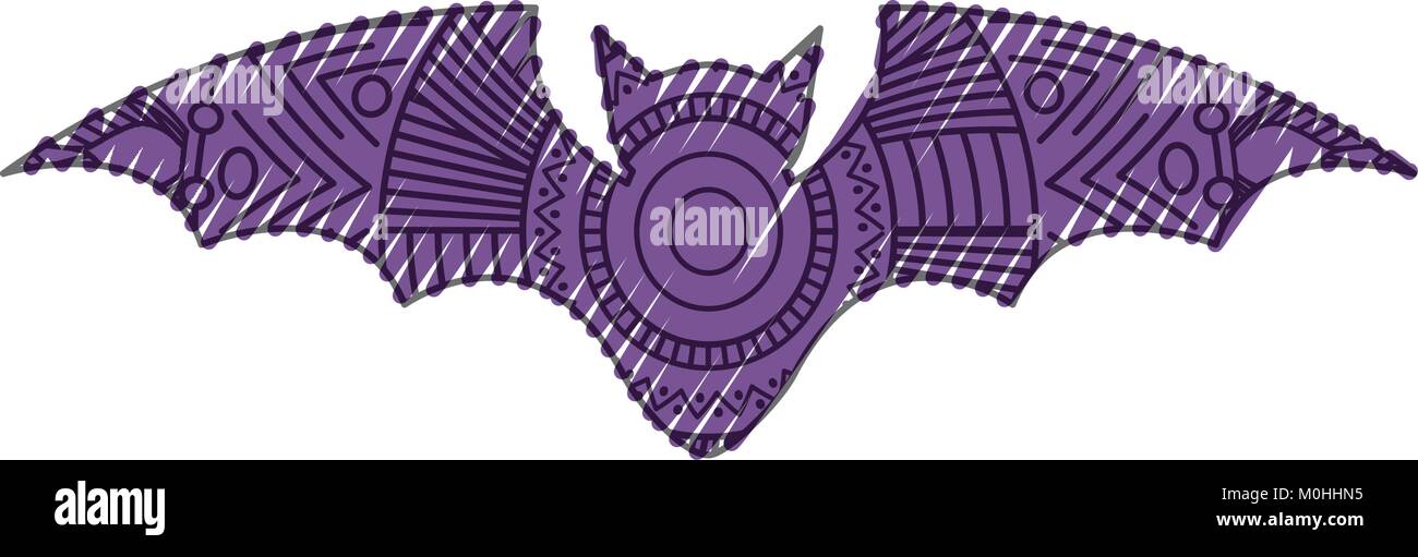 hand drawn for adult coloring pages with bat zentangle Stock Vector ...