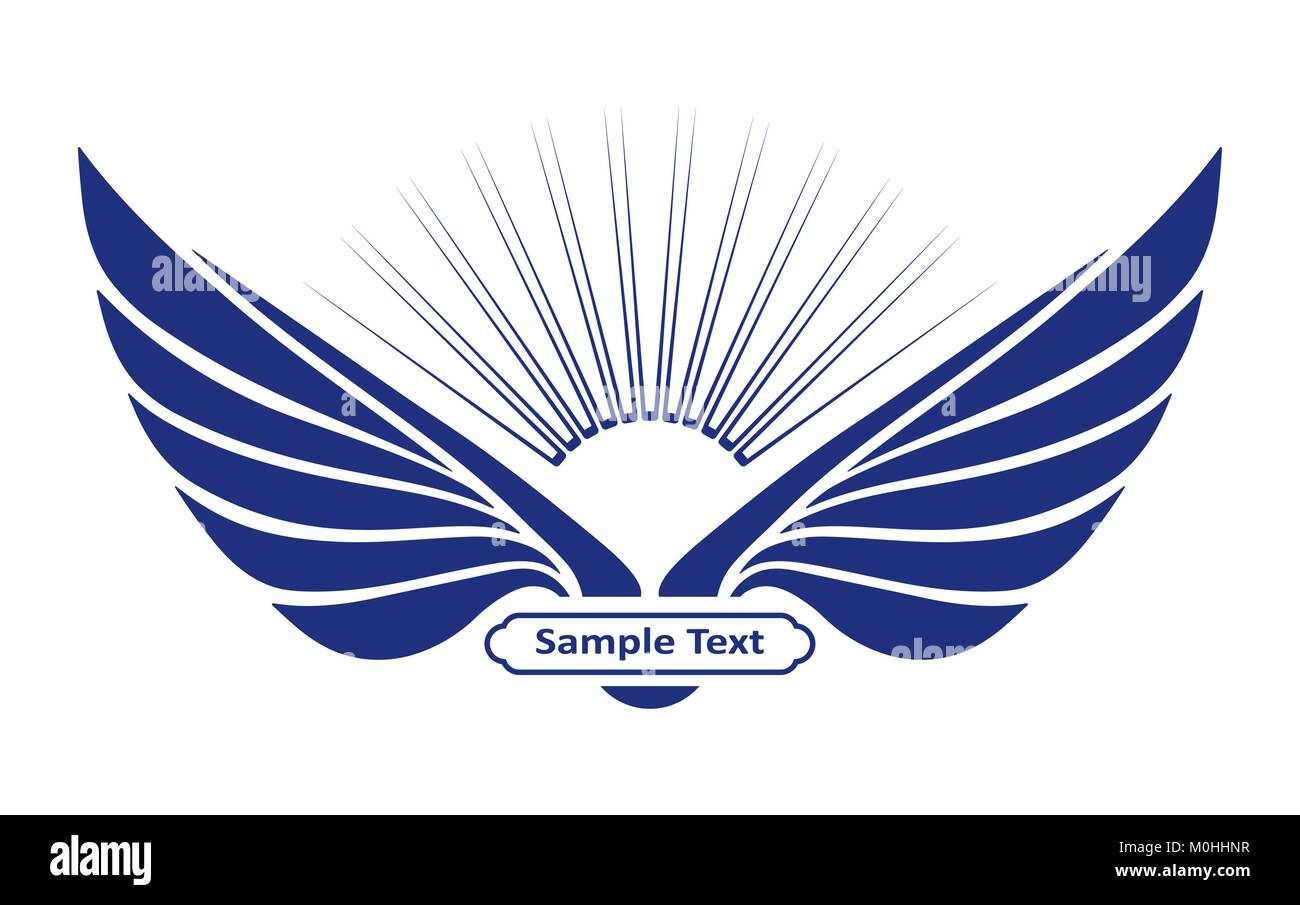 Sun with wings Stock Vector Images - Alamy