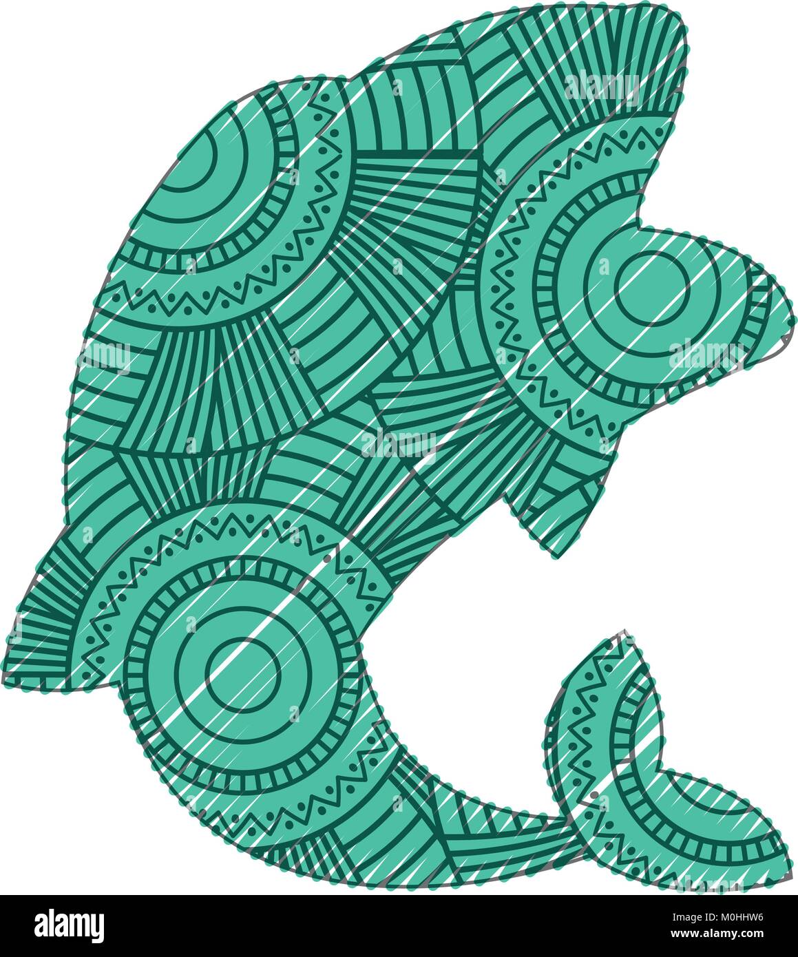 hand drawn for adult coloring pages with whale zentangle Stock Vector ...