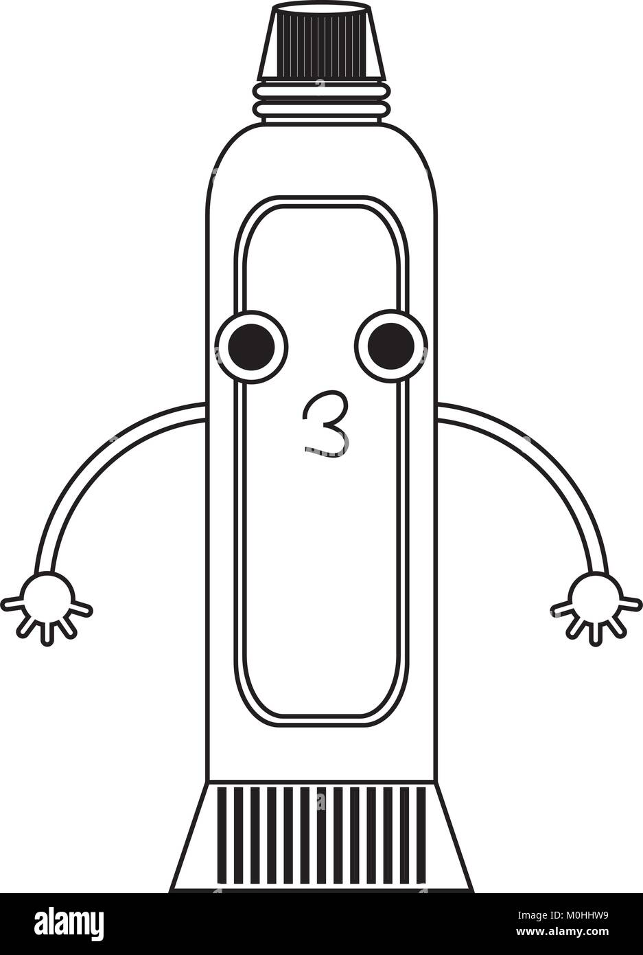 kawaii toothpaste icon image Stock Vector Image & Art - Alamy