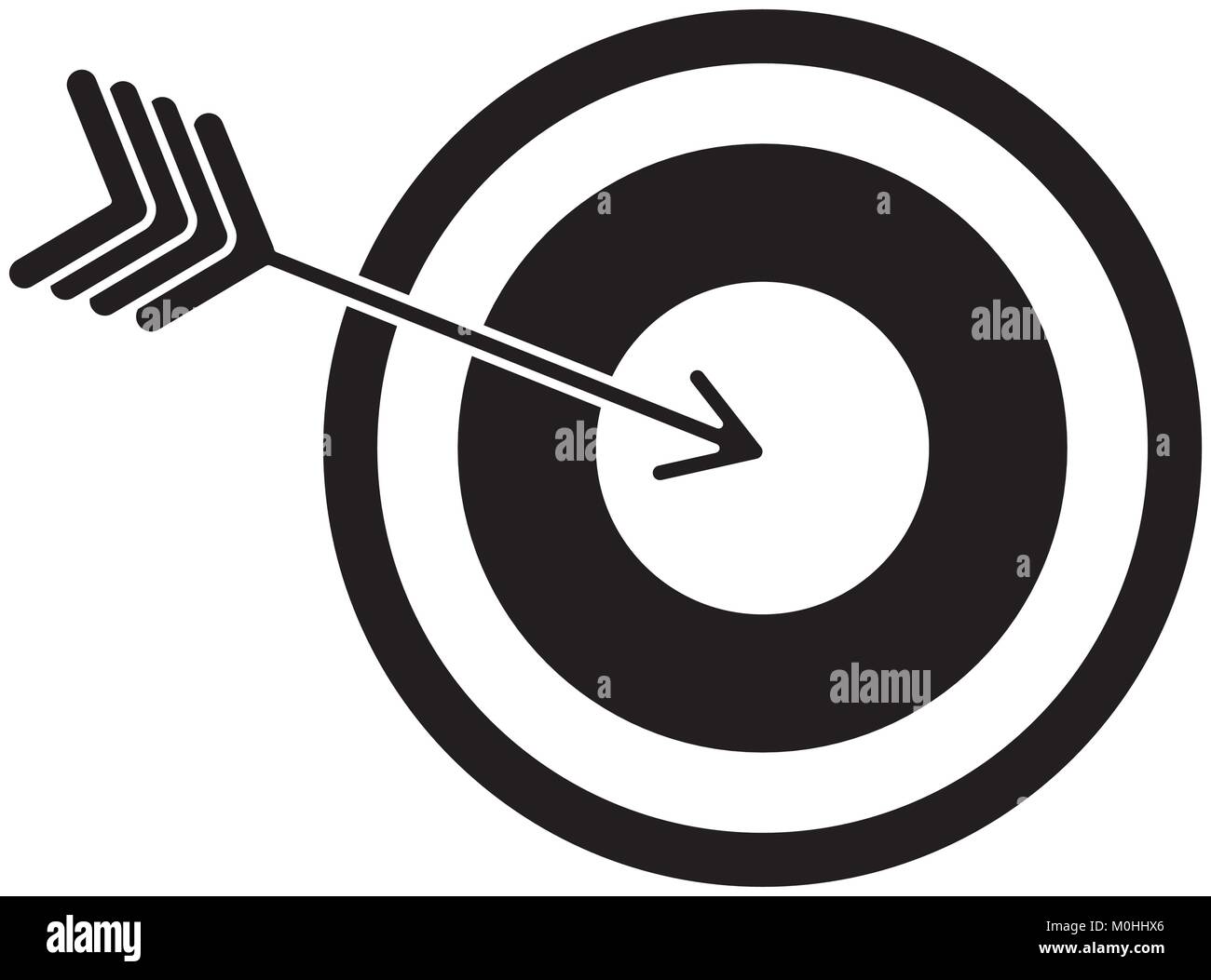 Shot arrow while hunting Stock Vector Images - Alamy