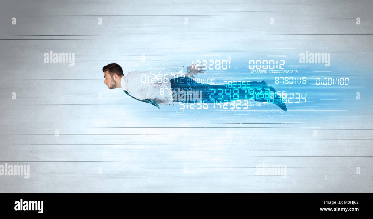 Super hero man laptop computer hi-res stock photography and images - Alamy