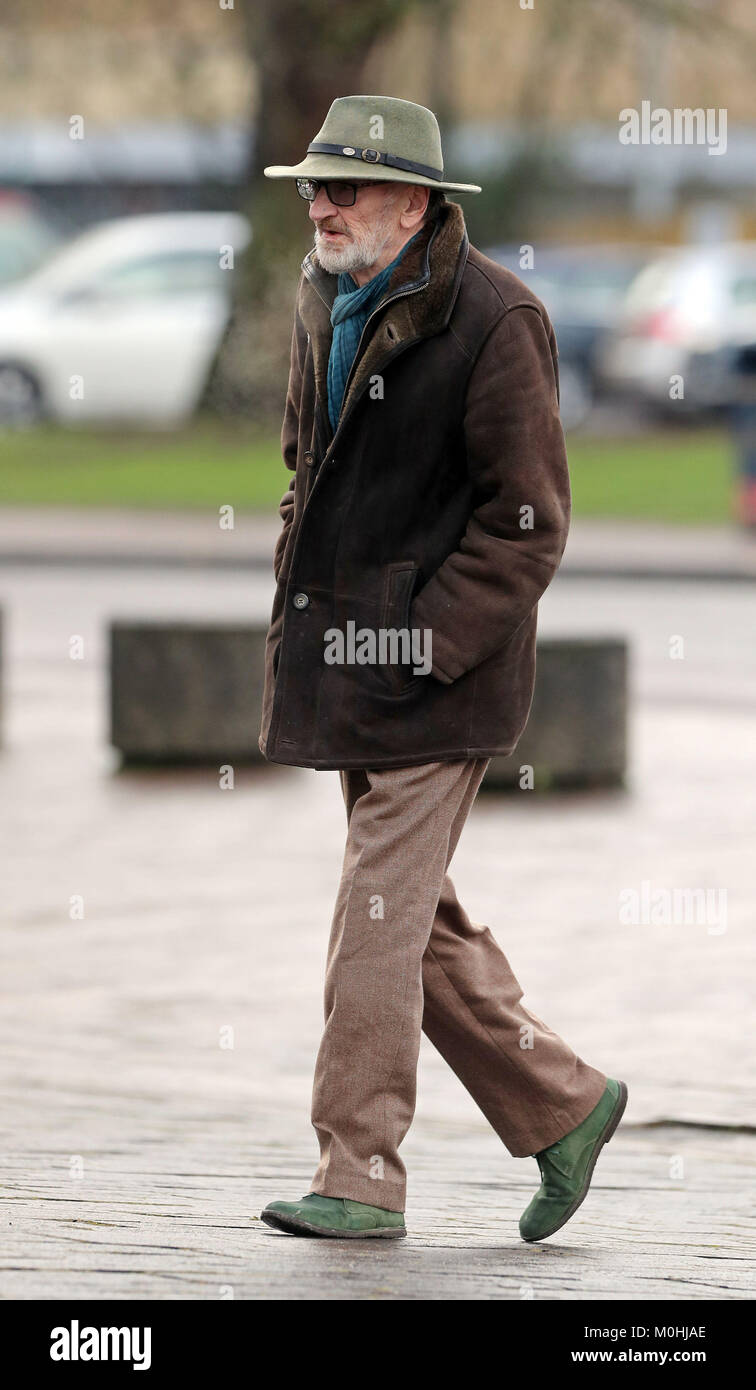 Actor John McEnery arrives at Maidstone Crown Court in Kent to face a ...