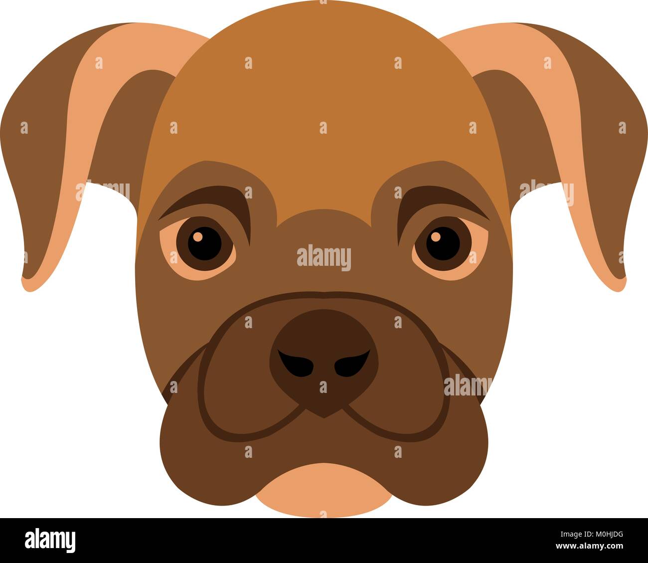 Front view small brown Stock Vector Images - Alamy