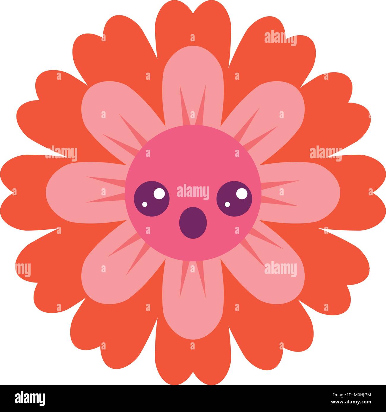 flower kawaii cartoon cute petals Stock Vector Image & Art - Alamy