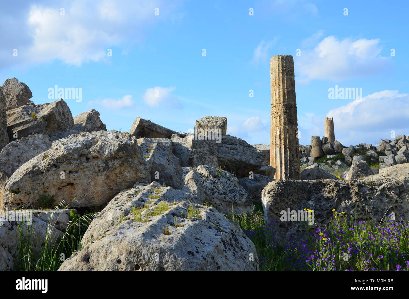 Archaeological area of Selinunte in Sicily Stock Photo - Alamy