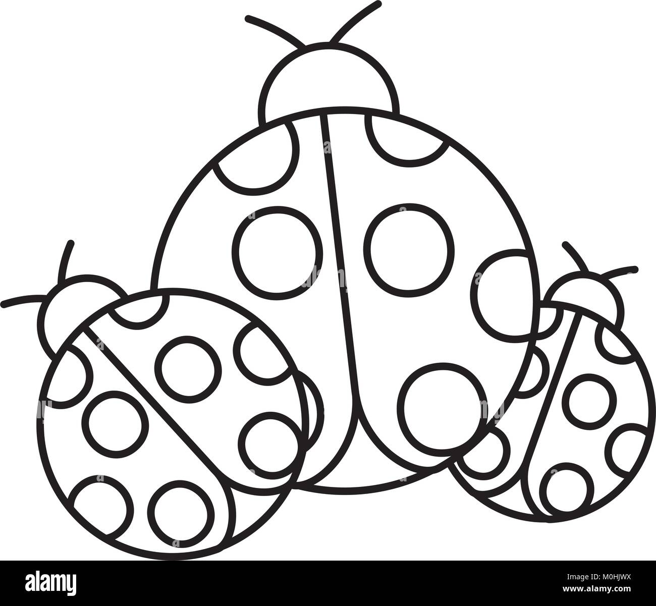 ladybugs insect small icon animal Stock Vector Image & Art - Alamy