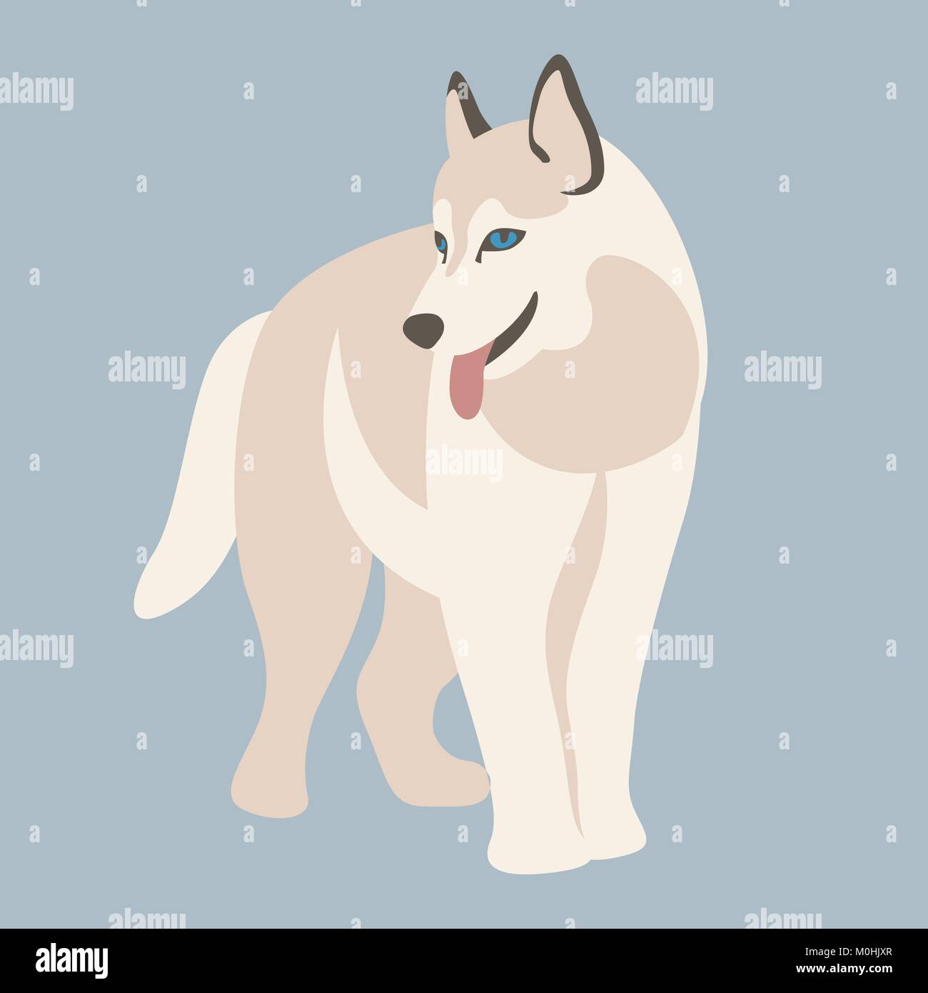 Husky vector hi-res stock photography and images - Alamy