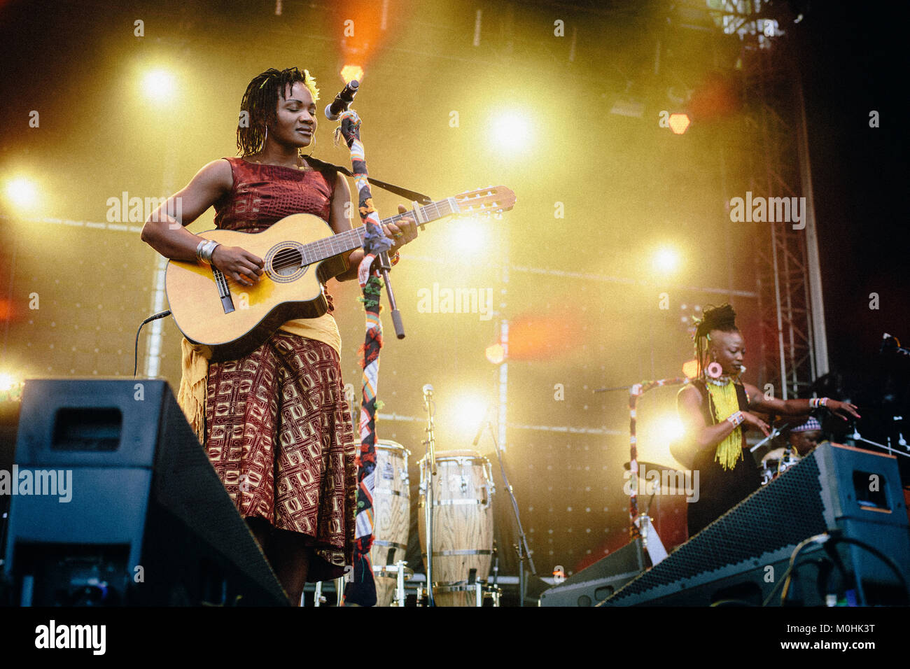 Musician, singer and guitarist Kareyce Fotso from the music collective ...