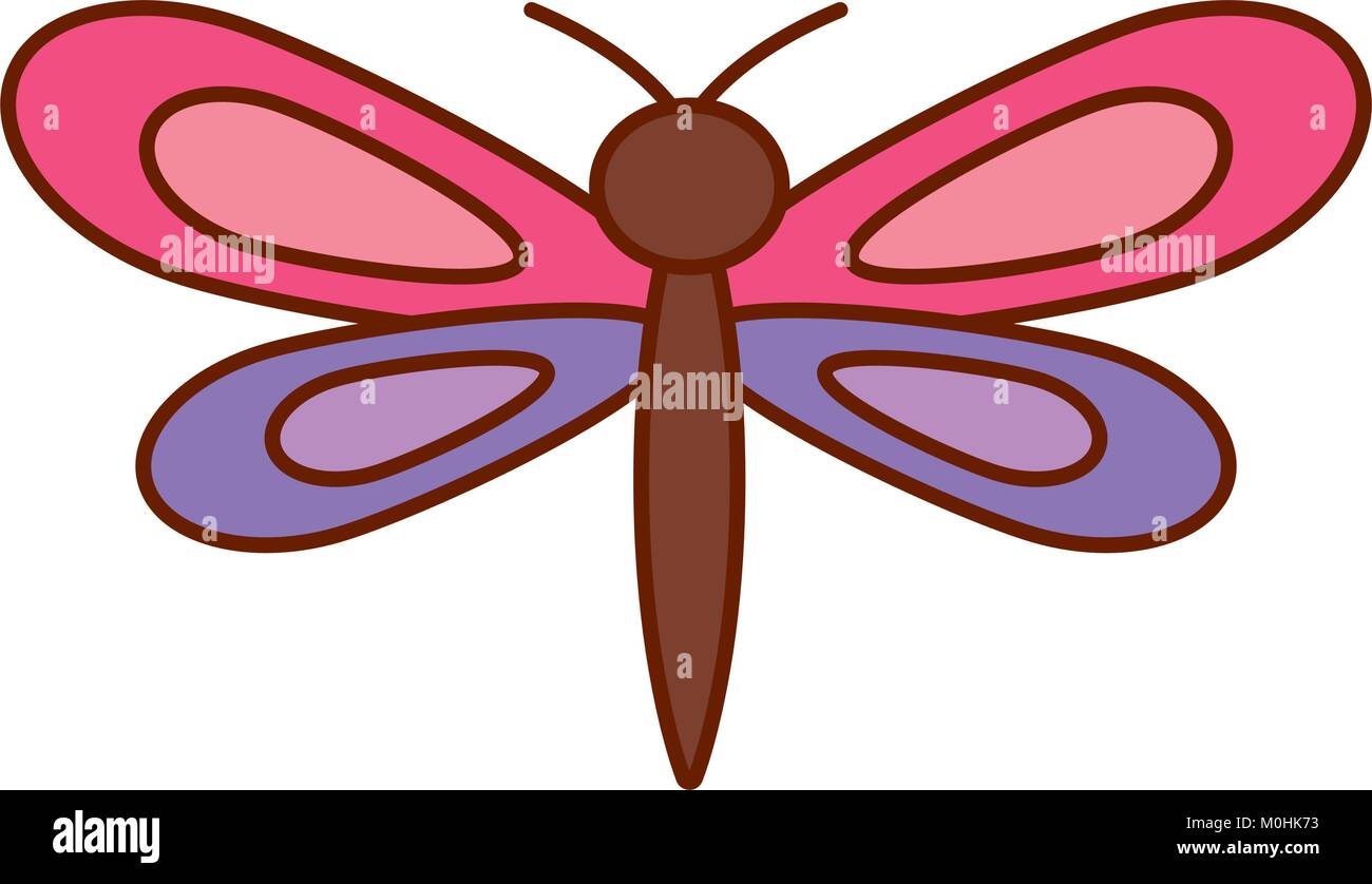 Purple Dragonfly Clipart