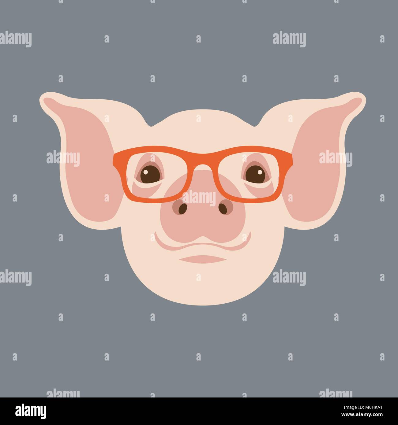Pig glasses Stock Vector Images - Alamy