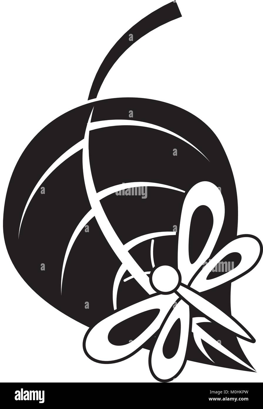 Big butterfly on leaf Stock Vector Images - Alamy