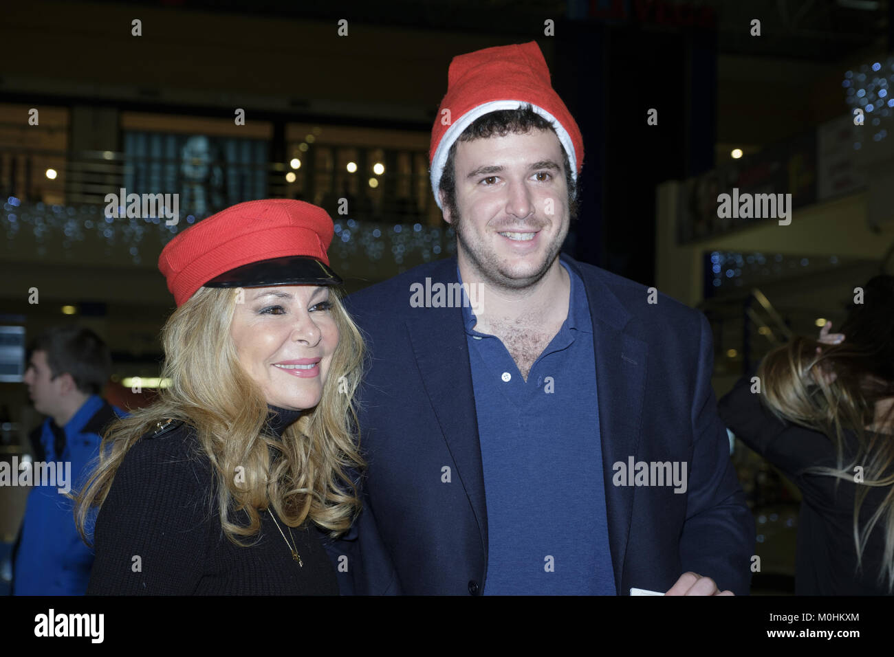 Alex Lequio Jr and Ana Obregon attend the solidarity market in favor of ...