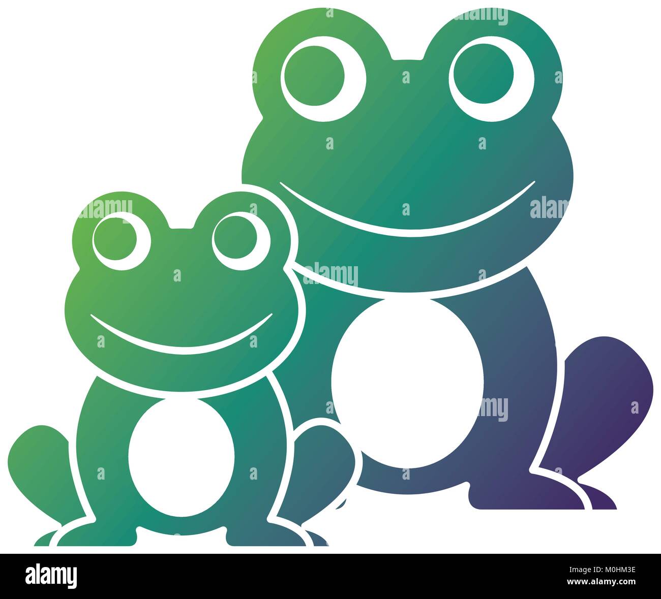 frogs cute animal sitting cartoon Stock Vector Image & Art - Alamy