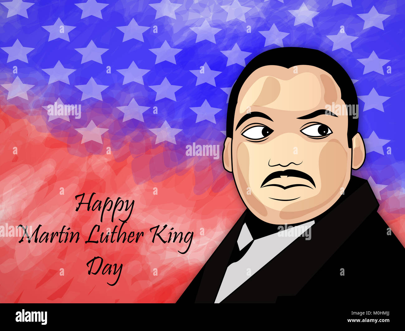 illustration of Martin Luther King Day background Stock Photo - Alamy