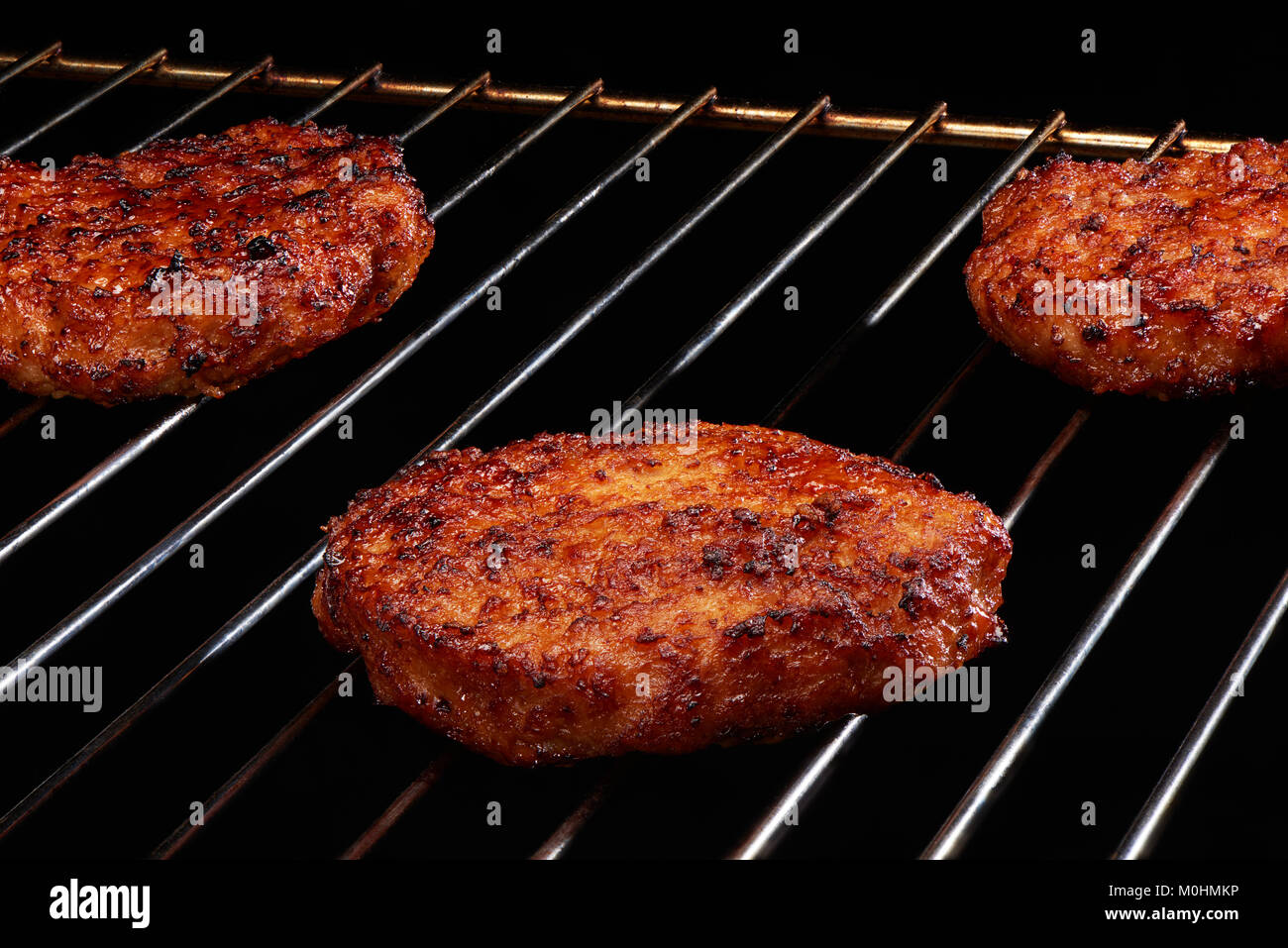 Bbq fire burger hi-res stock photography and images - Alamy