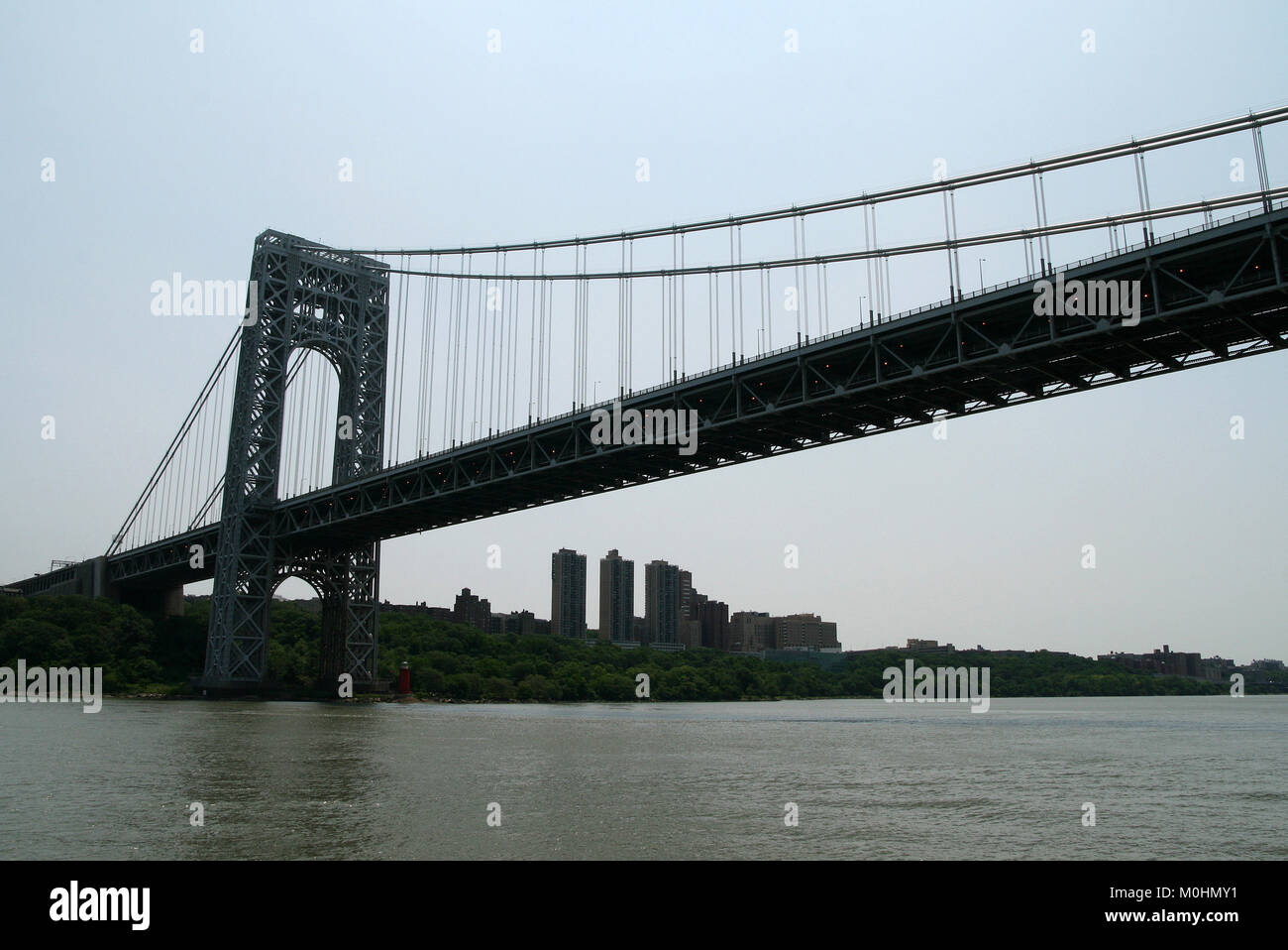 The George Washington Bridge, (AKA GWB, GW, George), Hudson River ...