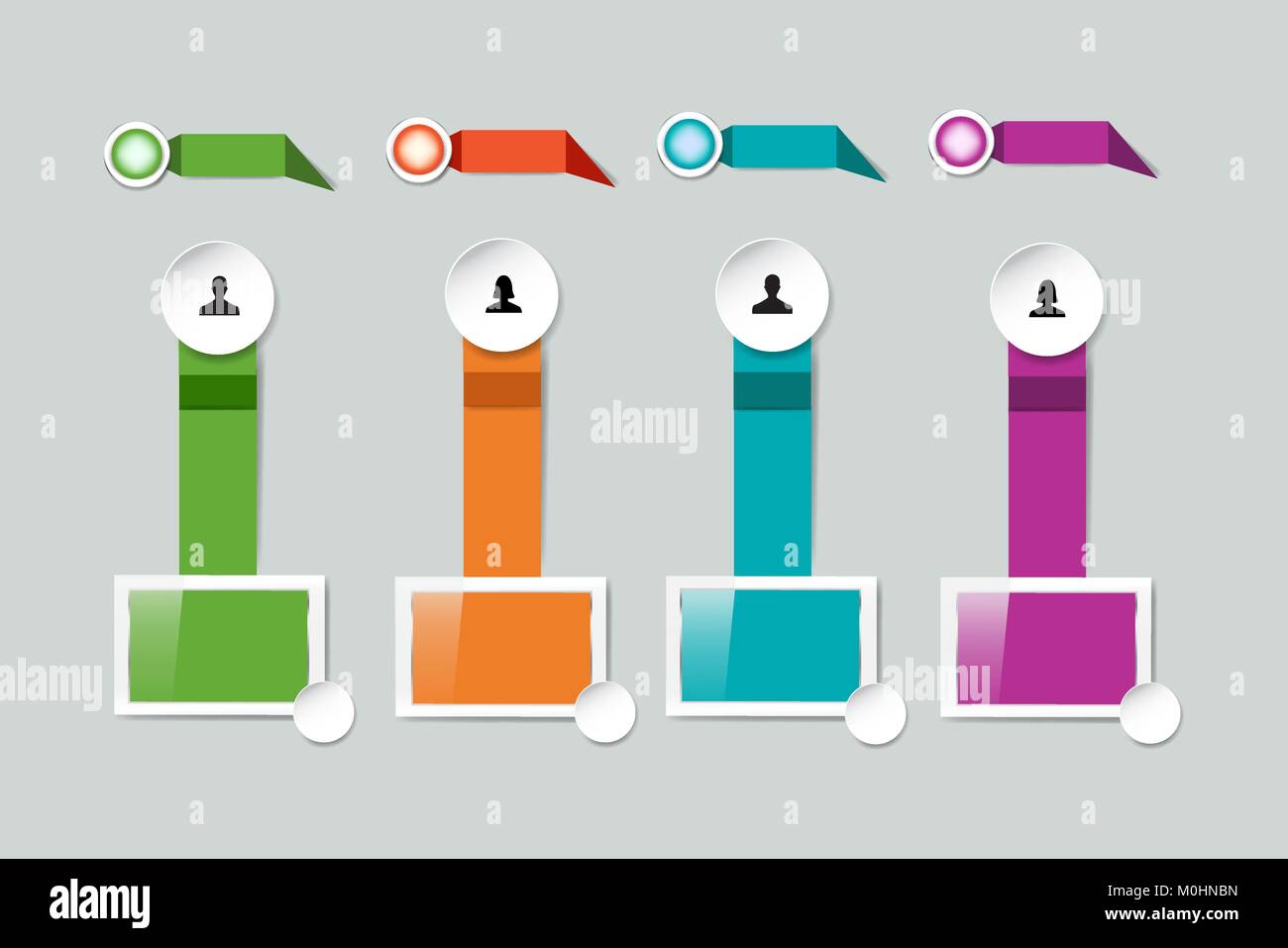 Infographic suitable for gender breakdown on the light background Stock ...
