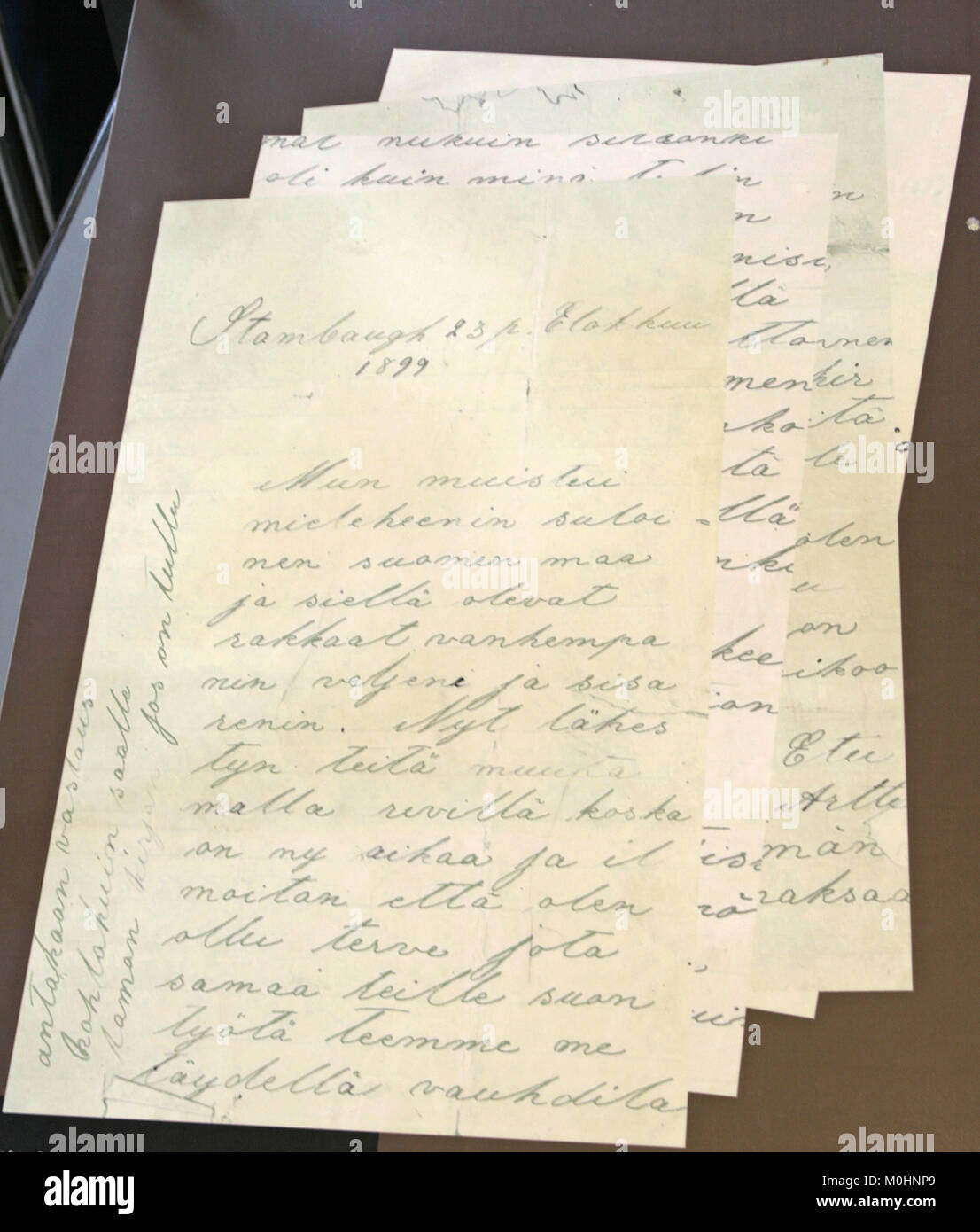 Letters from Sven Lonnberg to Paavo Lonnberg 1899, Immigration Museum ...