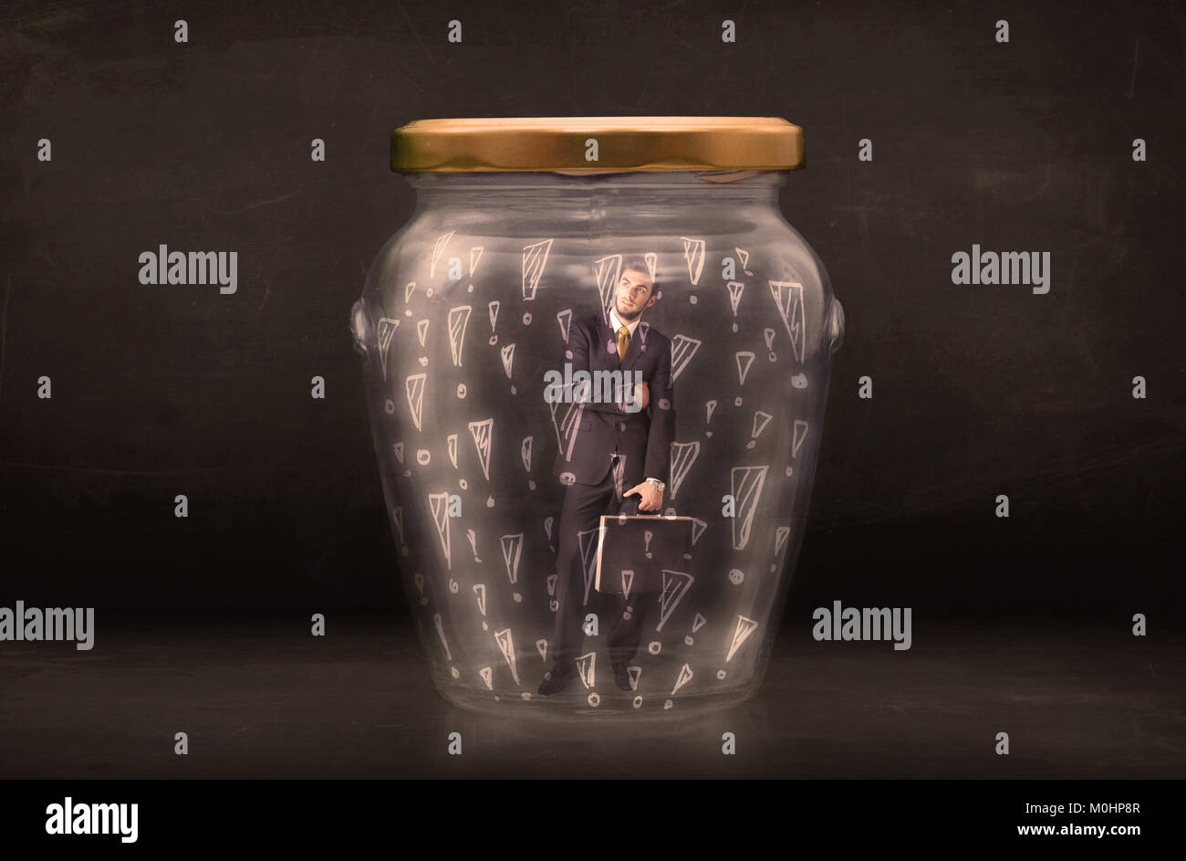 Man trapped in glass hi-res stock photography and images - Alamy