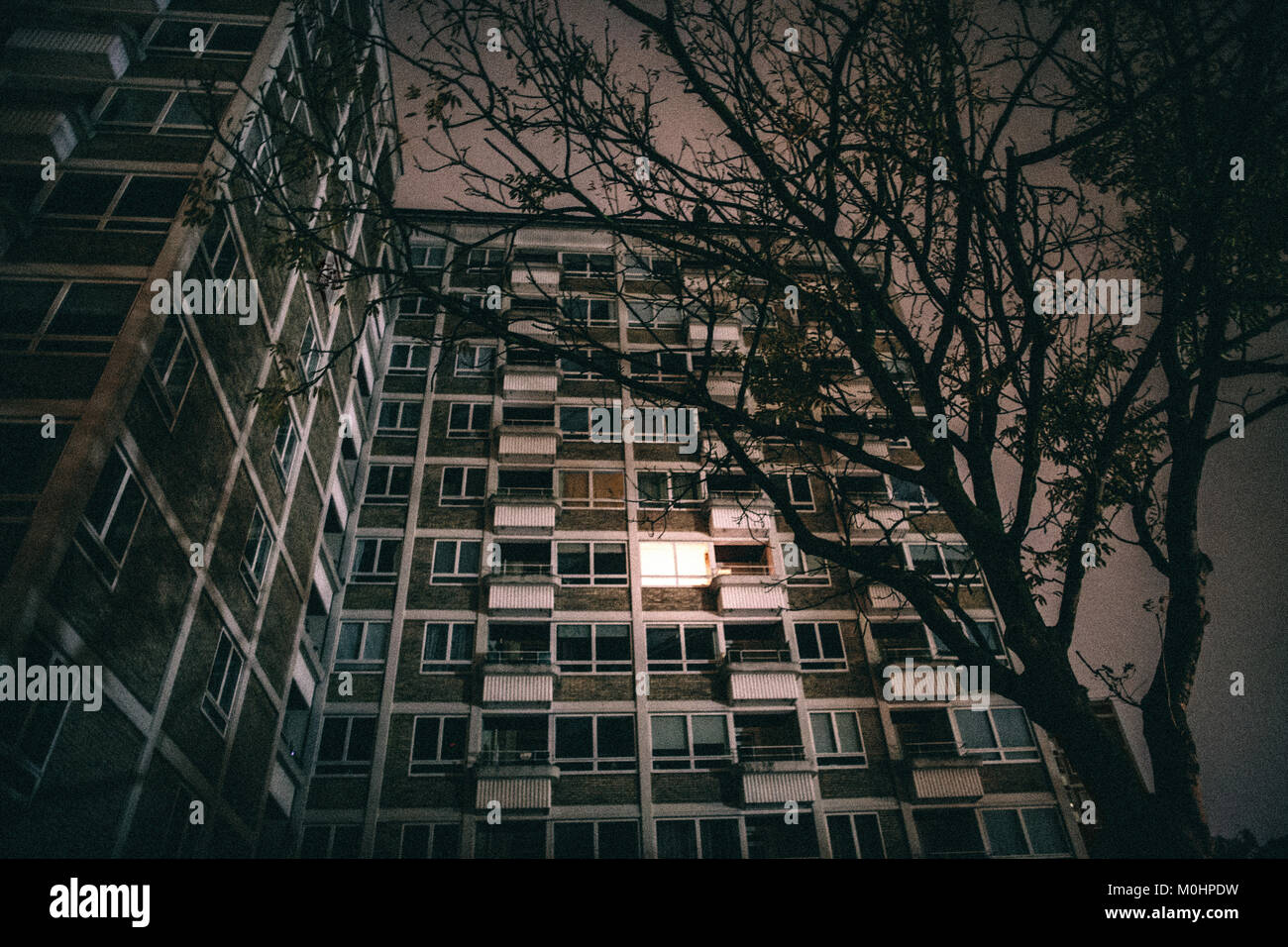 A building photographed at night when most people sleep. But this night ...