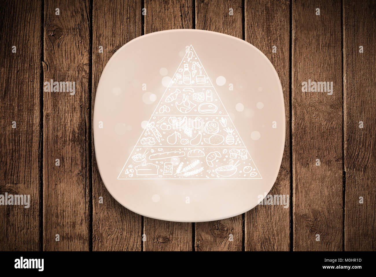 Food pyramid drawn hi-res stock photography and images - Alamy
