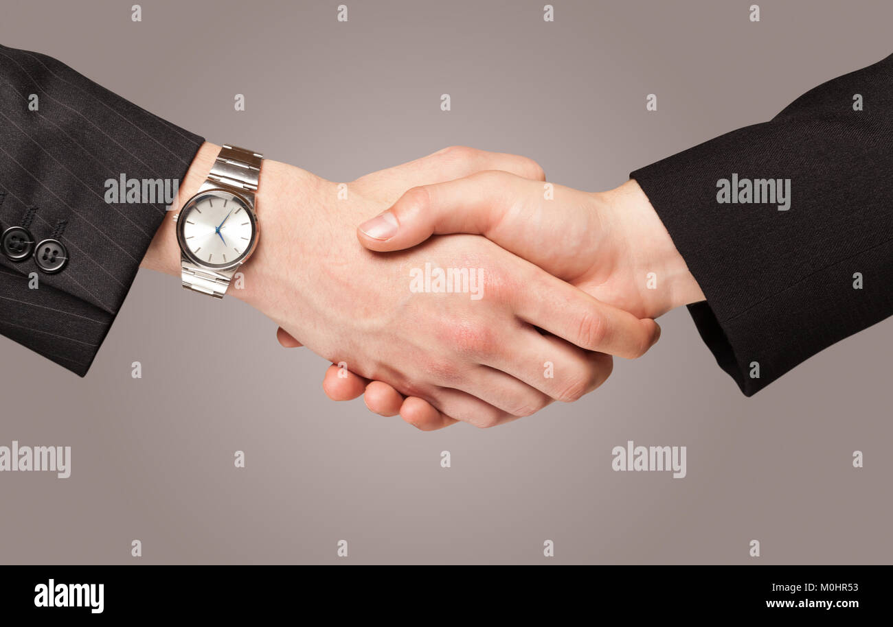 Business handshake on gradient background Stock Photo - Alamy