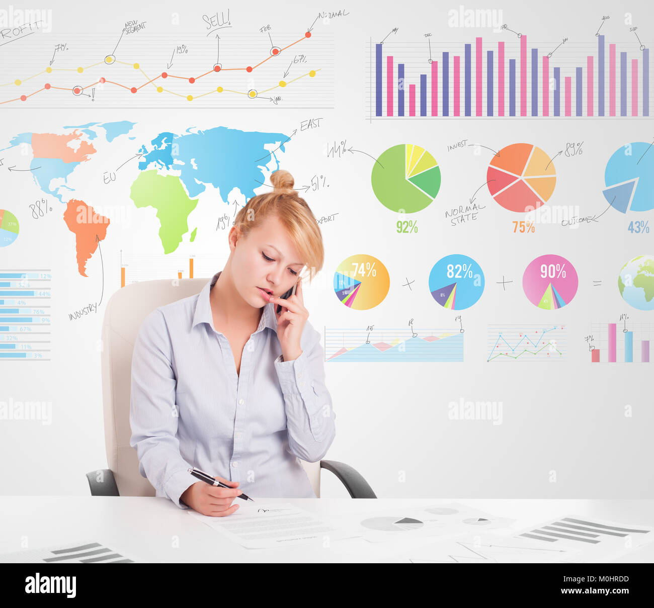 Infographic pie graphs illustration hi-res stock photography and images ...