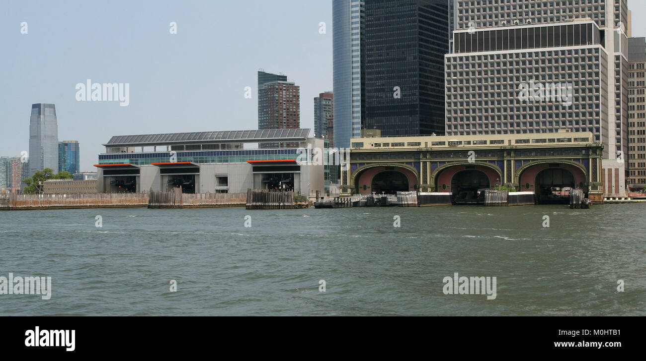 The Staten Island Ferry Whitehall Terminal and the Battery Maritime ...