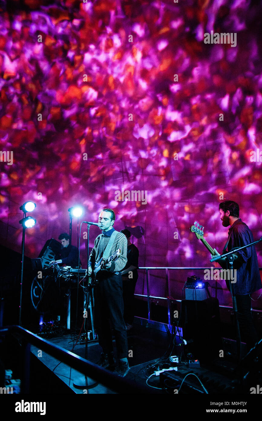 The Danish band Choir of Young Believers performs a live concert at the ...