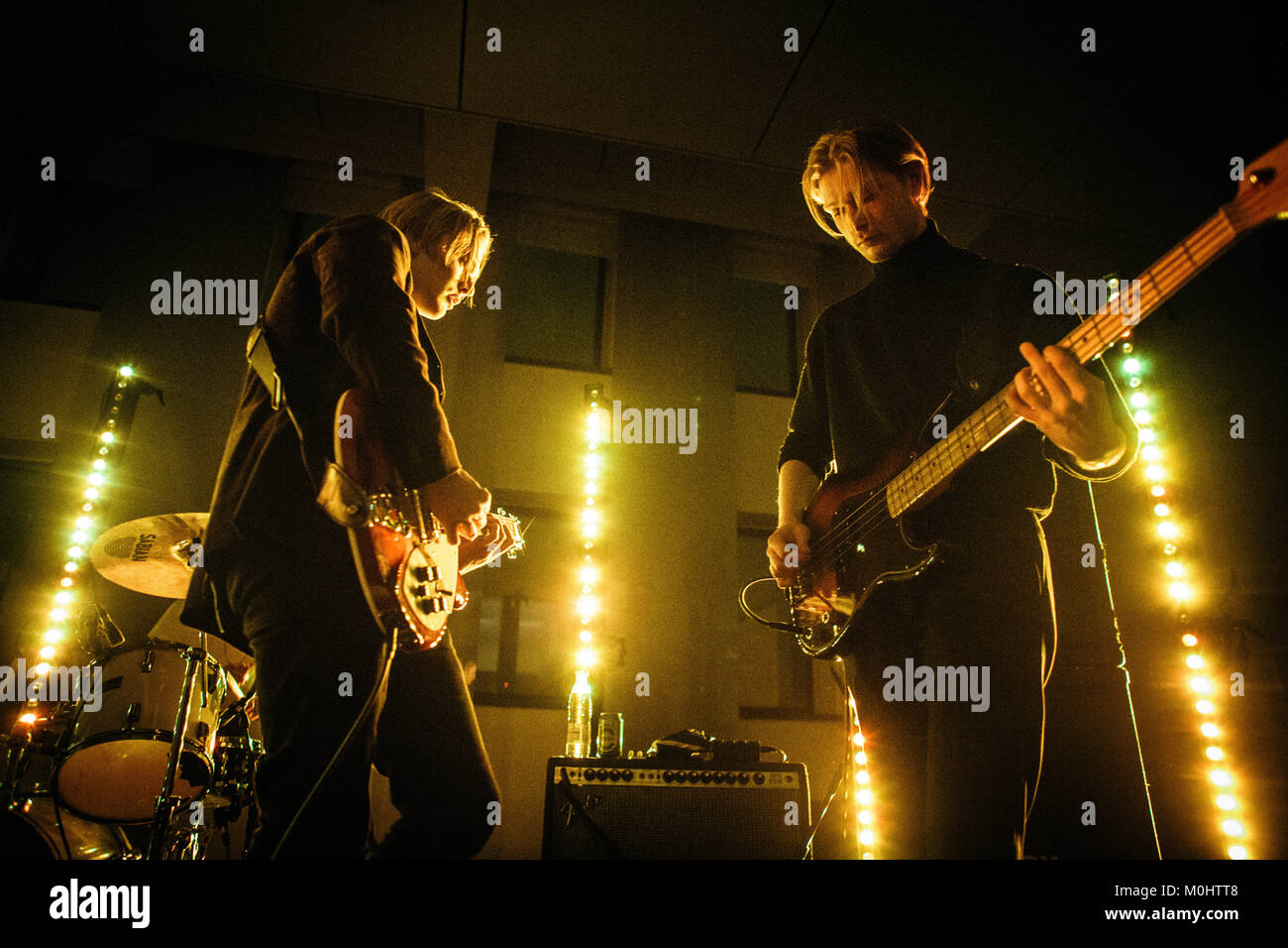 The Danish punk-rock band Communions performs a live concert the Danish ...