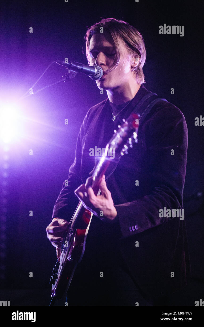 The Danish punk-rock band Communions performs a live concert the Danish ...