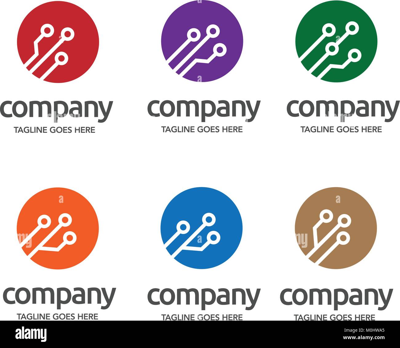 simple and elegant Digital Electronics Logo icon Stock Vector Image ...