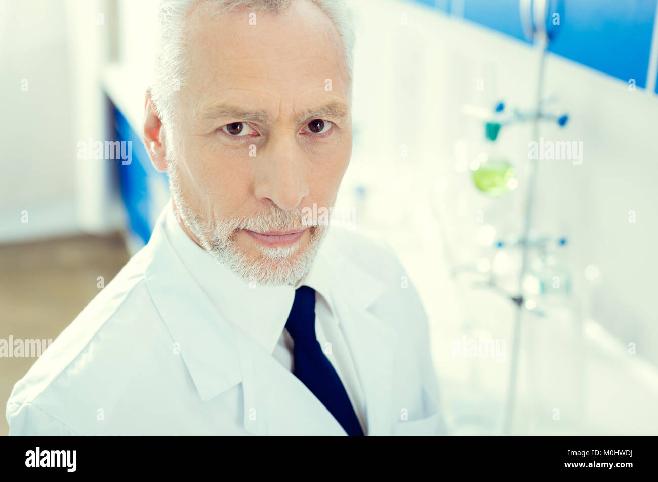 Portrait of confident researcher looking into camera Stock Photo - Alamy