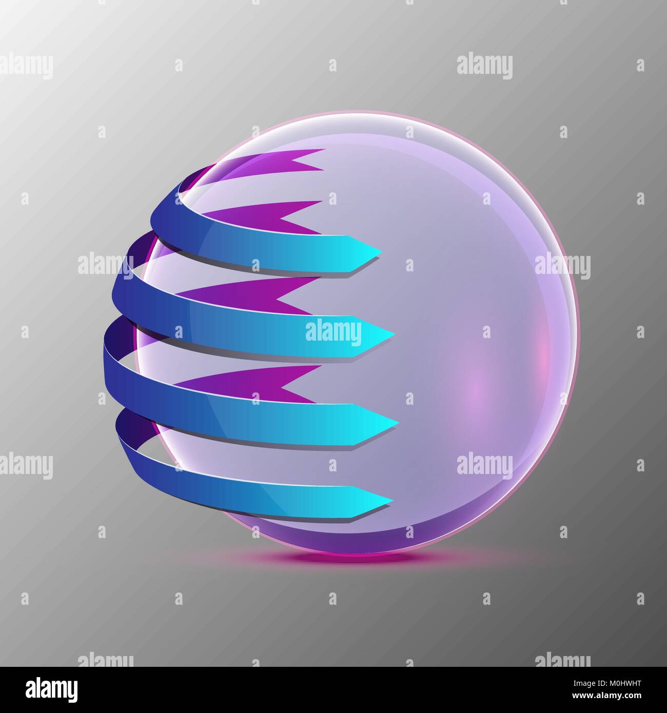 Vector 3d illustration of the clear sphere Stock Vector Image & Art - Alamy