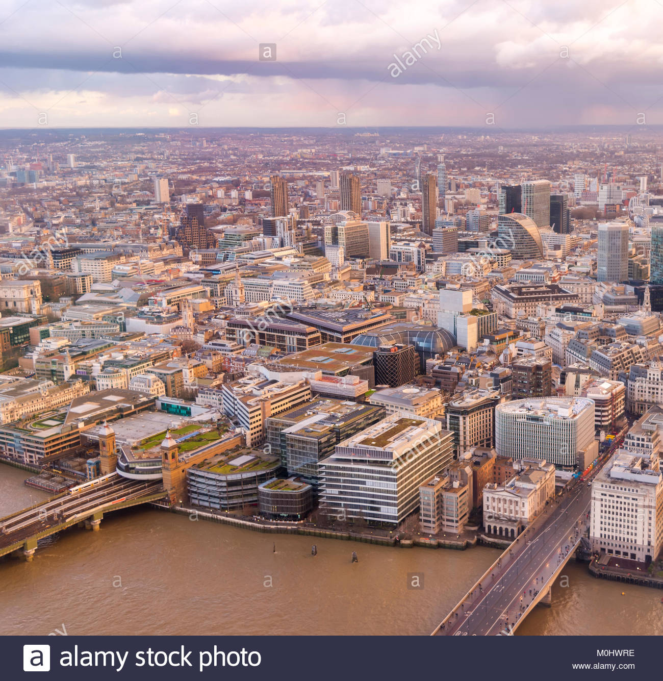 Birds Eye View City Of London Stock Photos & Birds Eye View City Of ...